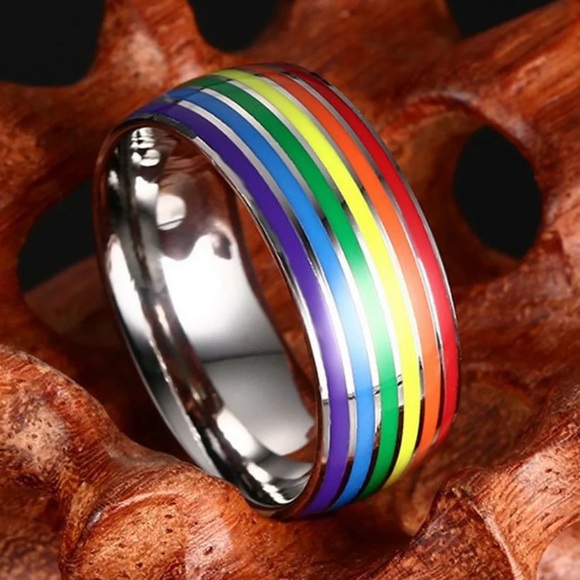 LGBTQ | Accessories | Lgbtq Rainbow Colorful Band Ring | Poshmark
